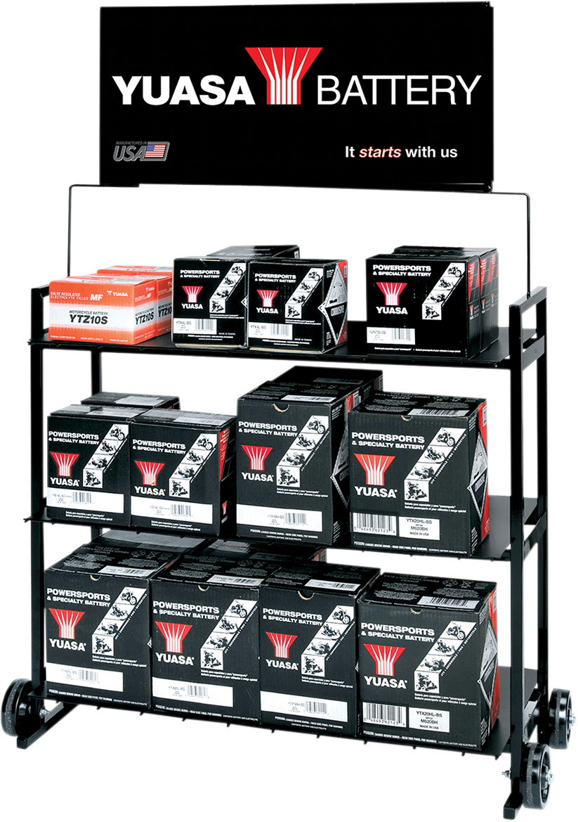 YUASA Battery Rack Display YUASARACK – Cinqmoto