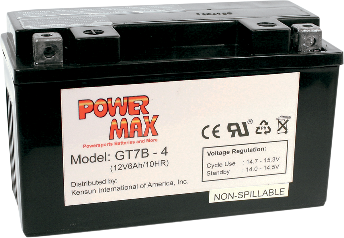 POWER MAX Battery - YT7B-BS GT7B-4 – Cinqmoto